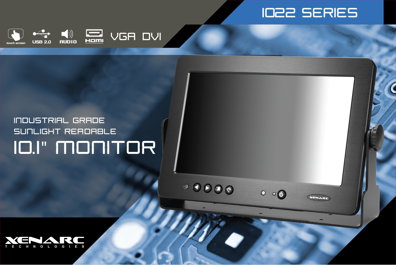 Xenarc Technologies Introduces the 1029GNH 10.1" Optically Bonded IP67 Touchscreen Monitor ...